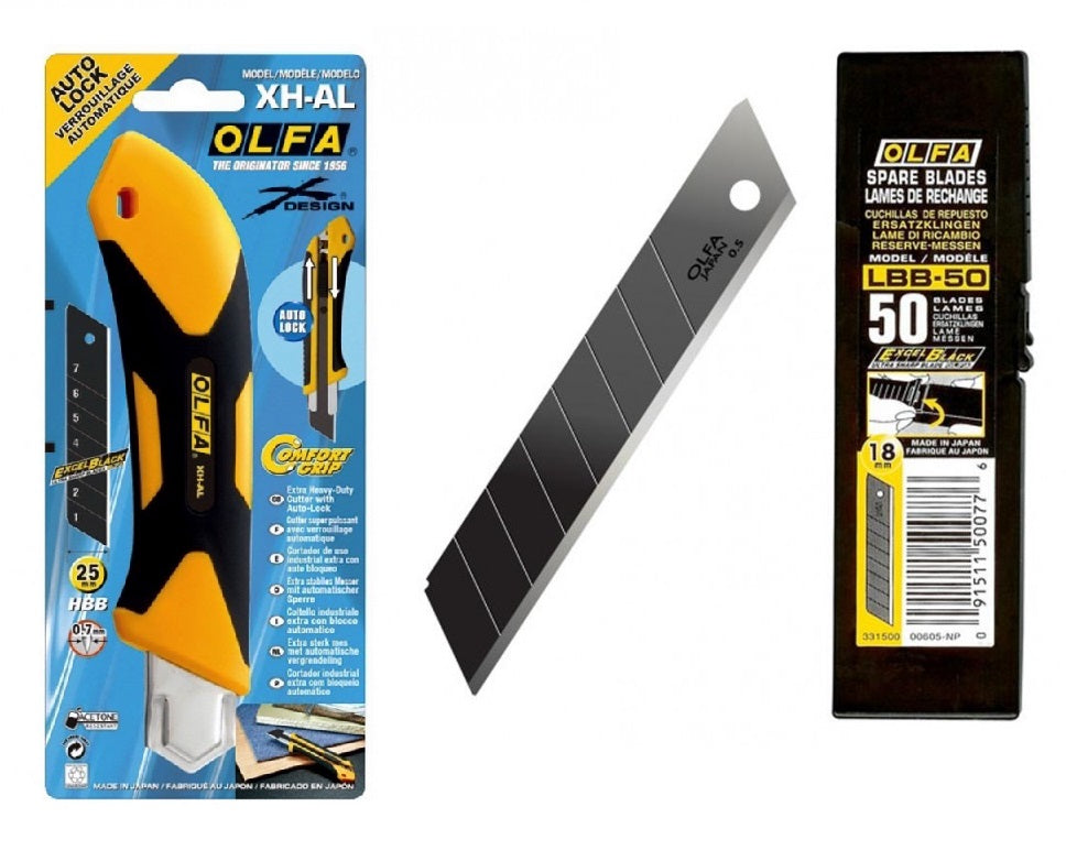 Olfa L5-AL X-Design Cutter with 50 Blade Pack Set — Nap 'N' Bristle